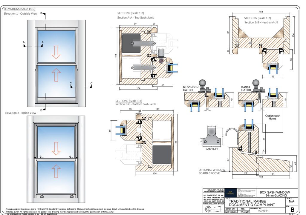 Timber Box Sash Windows | Nine Zero