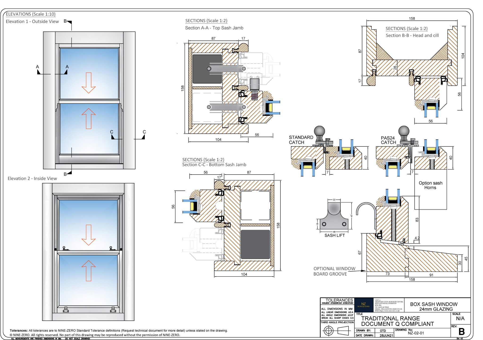 Timber Box Sash Windows | Nine Zero